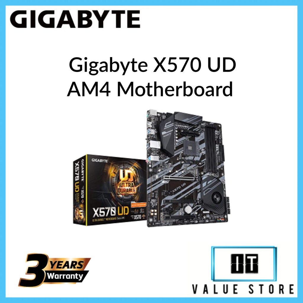 Gigabyte X570 UD AM4 ATX Motherboard (GA-X570-UD) | Shopee Malaysia