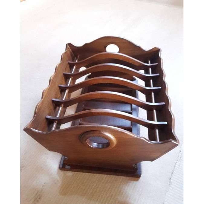 KAYU Teak Dish Rack, Dinner Plate Rack, Wooden Plate Rack | Shopee Malaysia