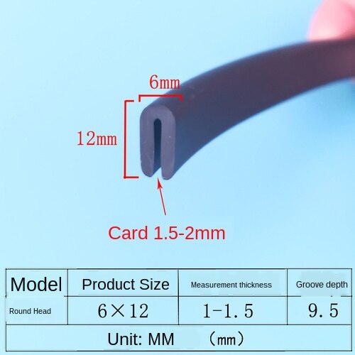 Rubber Trim U-Shaped Rubber Rubber Bumper Strip Slot Rubber Plate ka ...