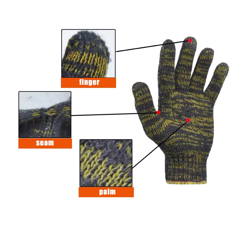 (12 PAIR/ 24PCS) 1200 Cotton Hand Glove Safety String Knit Work Gloves ...