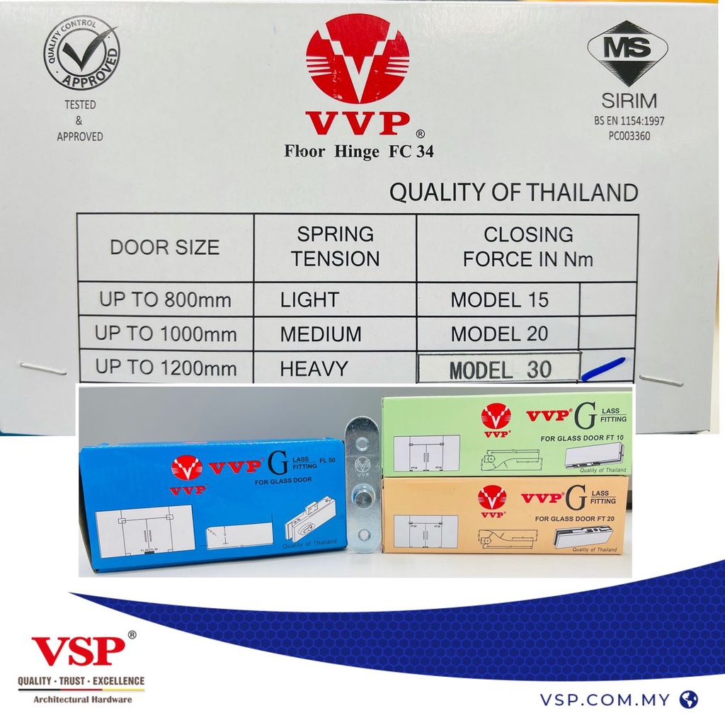 VVP®-700VS-FC34 20NM / 25NM / 30NM Floor Spring | Shopee Malaysia