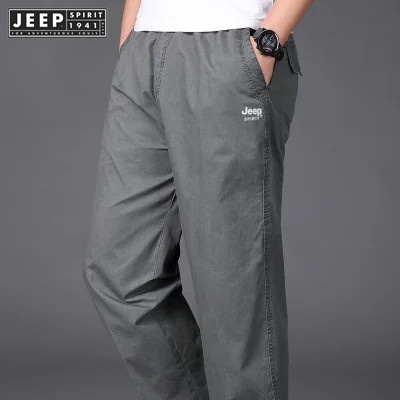 JEEP SPIRIT 1941 ESTD Casual Men's Summer Thin Style Loose Pants ...