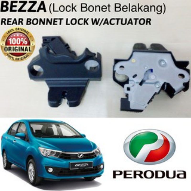 PERODUA BEZZA REAR BONNET LOCK/BOOT LOCK(3pin) (69350-BZ450) Original ...
