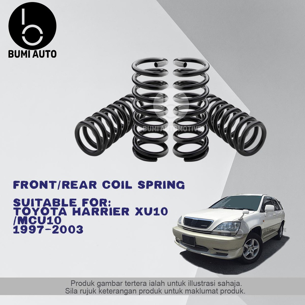 Toyota Harrier ACU/MCU10 Front (Depan) / Rear (Belakang) Standard Coil ...