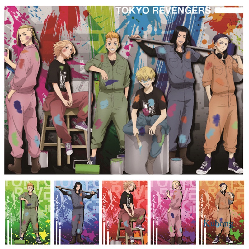 Kuhong Japanese Anime Tokyo Revengers Retro Posters Kraft Paper DIY ...