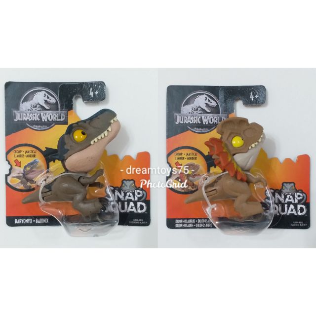 MATTEL JURASSIC WORLD SNAP SQUAD WAVE 5 (Baryonyx, Dilophosaurus ...