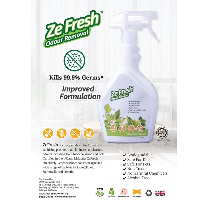 Ze Fresh - Odour Removal (500ml) | Shopee Malaysia