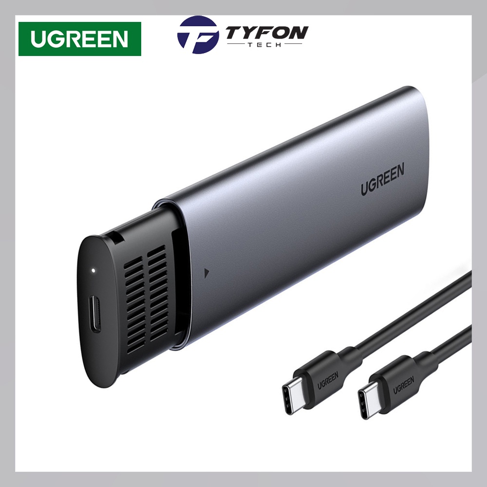 UGREEN M.2 PCIE NVMe SSD Enclosure Case M Key M+B Key 10Gbps With Type ...