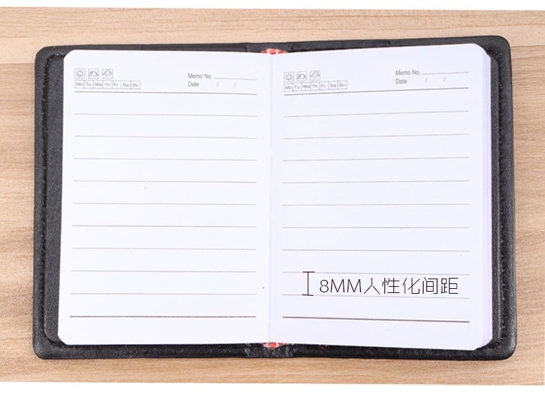 Leather Notebook Soft Artificial Mini pocket size 11x8 cm Portable ...