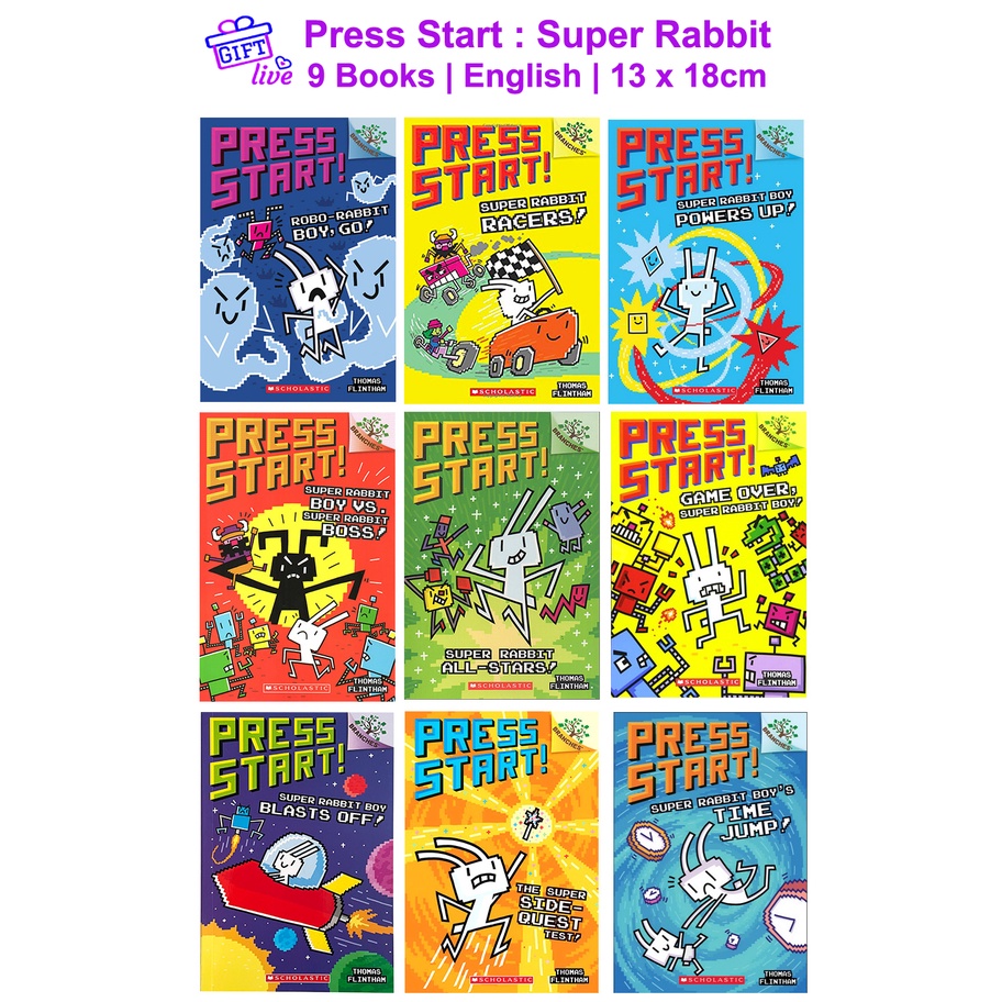 Press Start Super Rabbit Boy Branches Story Stories Book English Reading Kids Children 9 Books ...