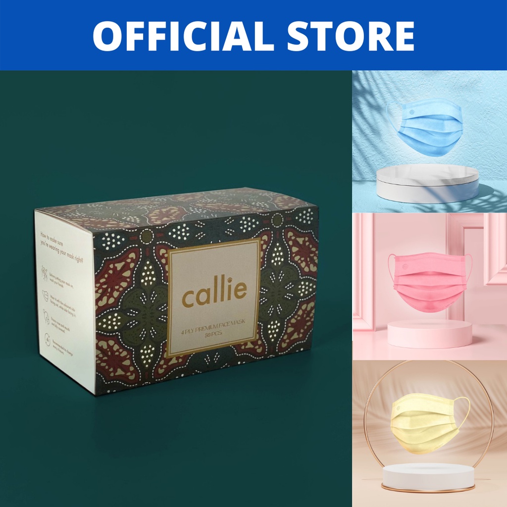 Callie 4 Ply Surgical Disposable Adult Face Mask Base Series (Raya ...