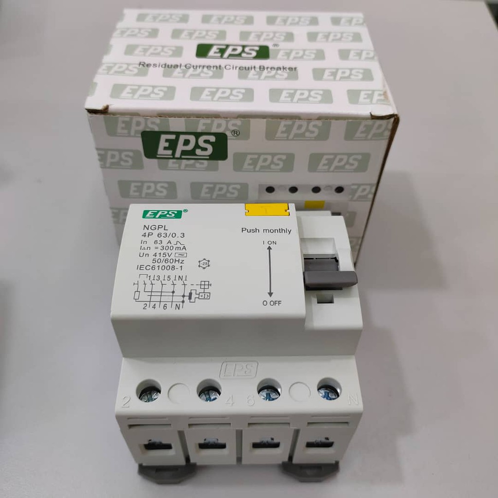 EPS 40A/63A 4 POLE 300mA ELCB / RCCB (SIRIM Approve) | Shopee Malaysia