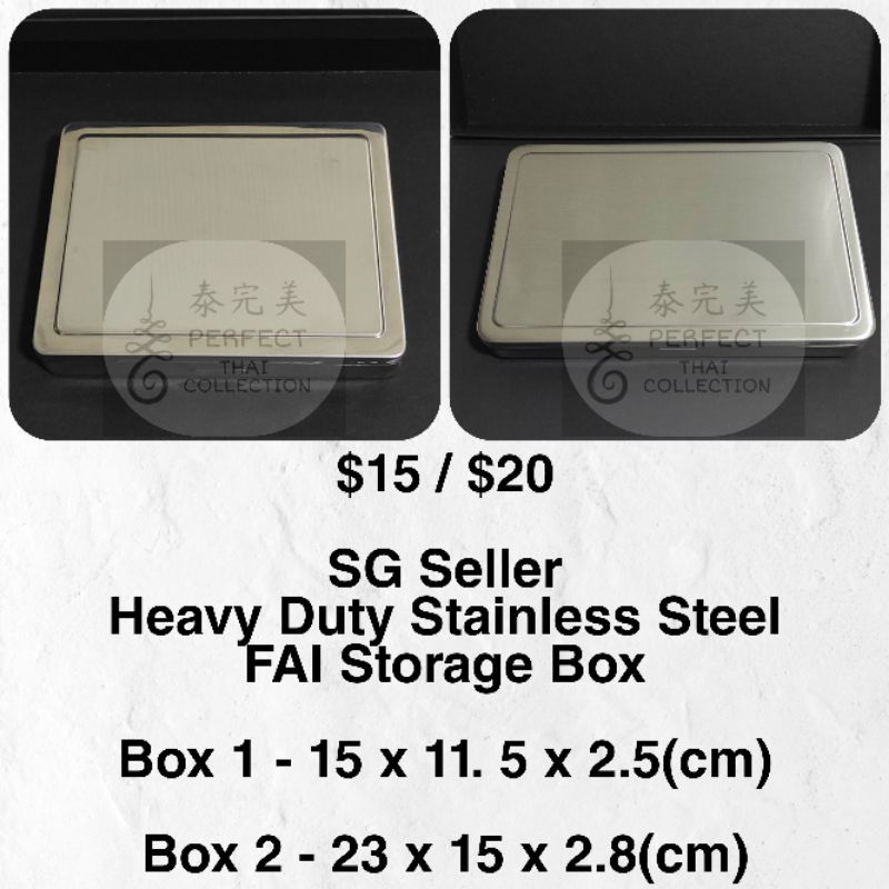 [Thai Amulet Premium Metal FAI Box] *MANY DESIGNS* 泰国佛牌铁盒 | Shopee Malaysia