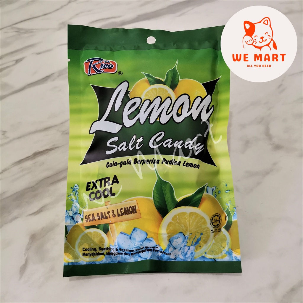 RICO Lemon Salt Candy Extra Cool Sweets Candies Pudina Lemon Gula Gula ...