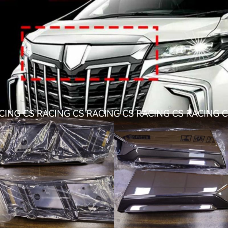 Toyota Alphard AGH30 2018 2019 Modellista Front Grille Grill Chrome ...