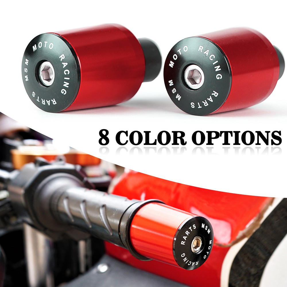 7/8'' 22mm Motorcycle Handlebar Grips End Handle Bar Cap End Plug For ...