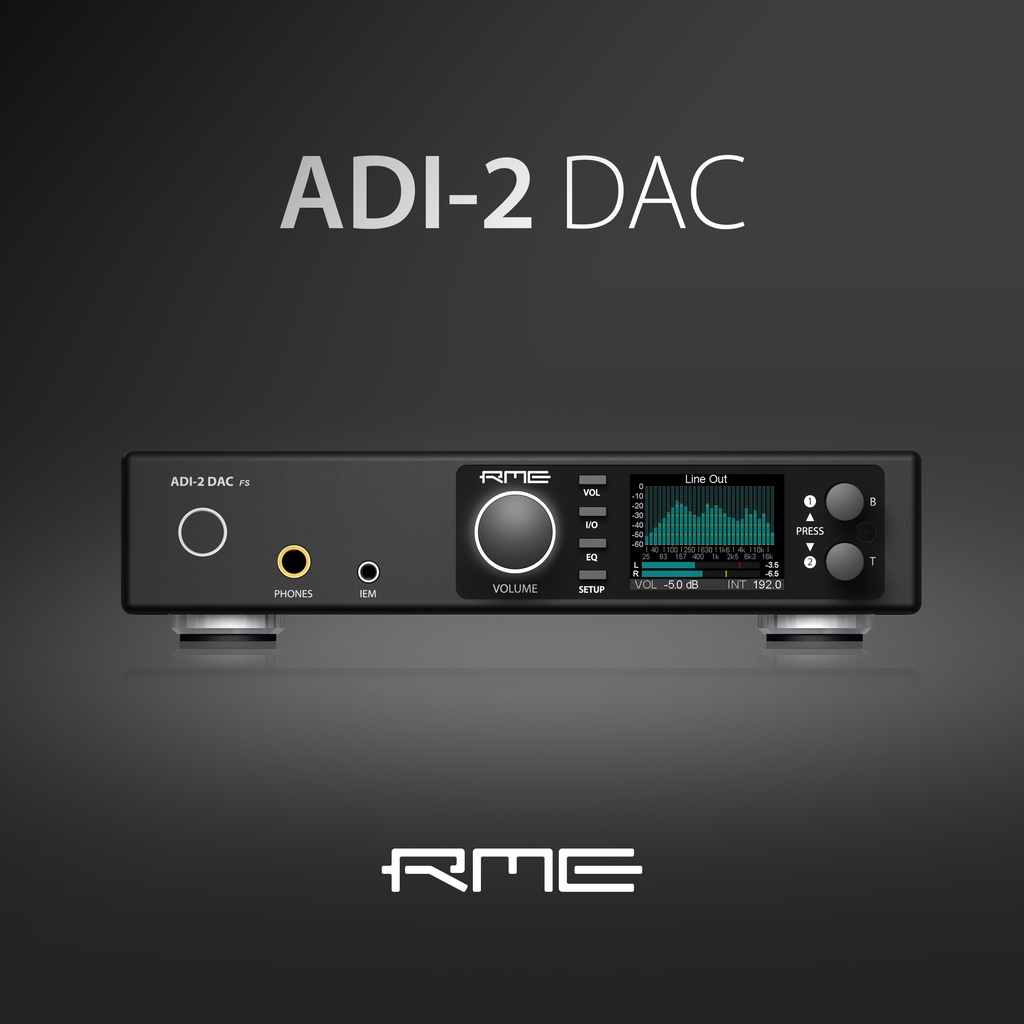 RME ADI-2 DAC FS 2-channel DA Converter with SteadyClock FS, Super Low ...