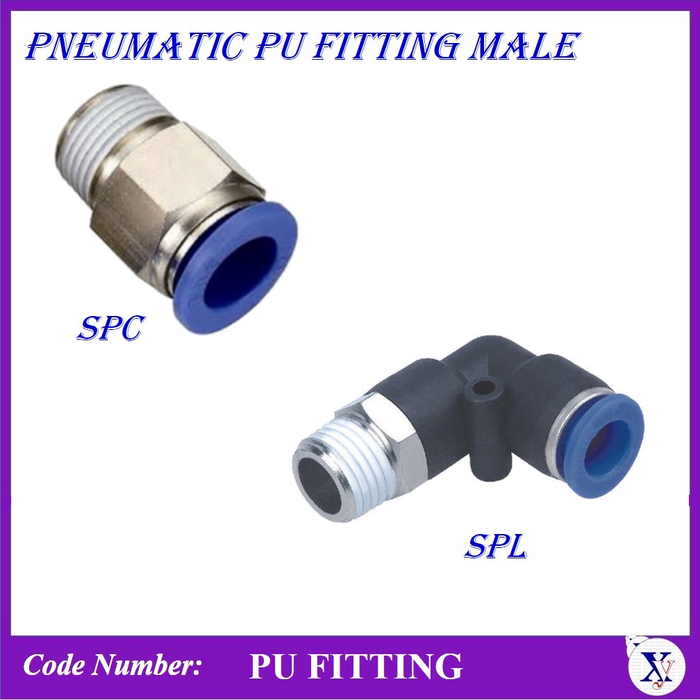 SPC , SPL [PER PC] PNEUMATIC FITTING PUSH IN PU FITTING | HOSE TUBE ...