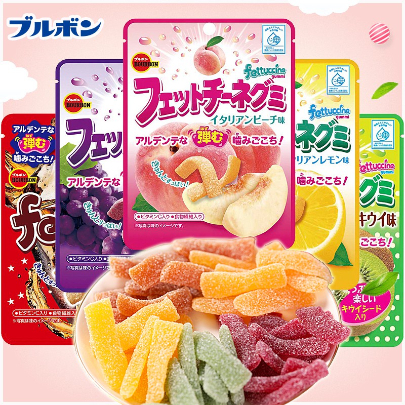 Japan Bourbon Fettuccine Gummi Italian Gummy Candy | Shopee Malaysia