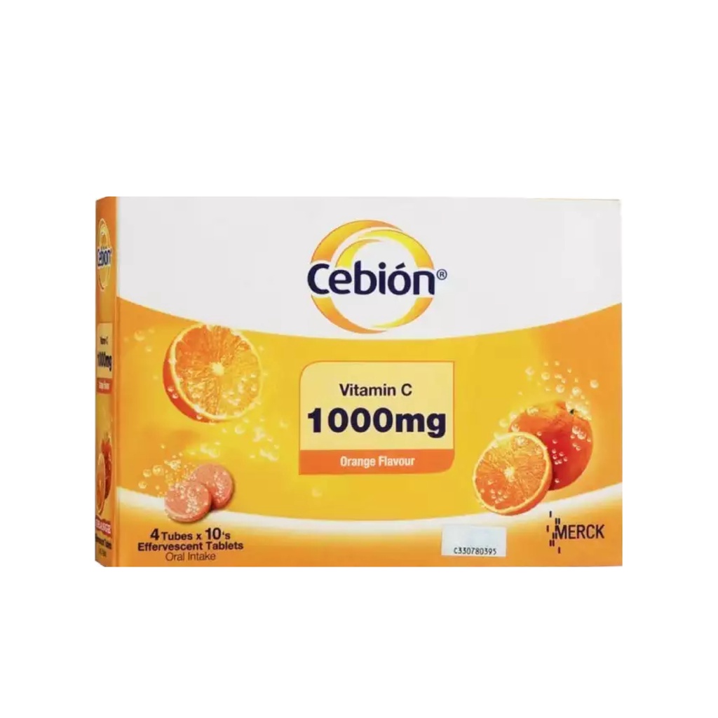 Cebion Effervescent Vit C 1000Mg Orange - One Box 40'S | Shopee Malaysia