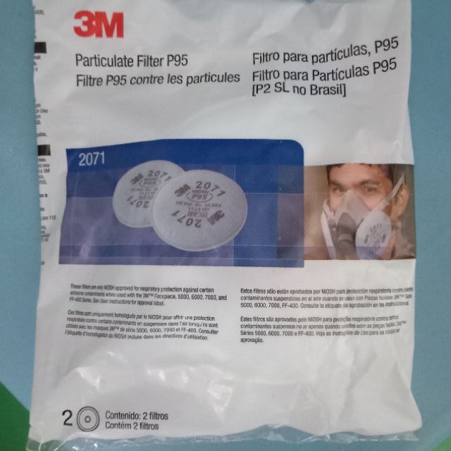(EXPIRED 04/2024) 3M 2071 P95 Particulate Filter (2PC/PAIR) (PRICES FOR ...