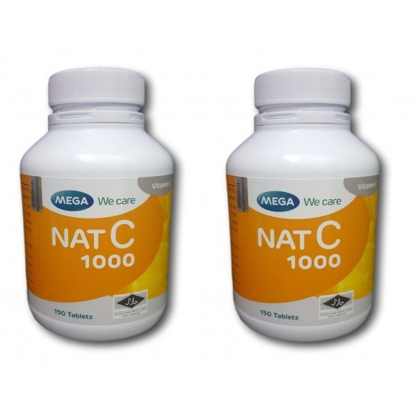 MEGA NAT C 1000 (Vitamin C) 150 Tablets x2(twin pack) | Shopee Malaysia