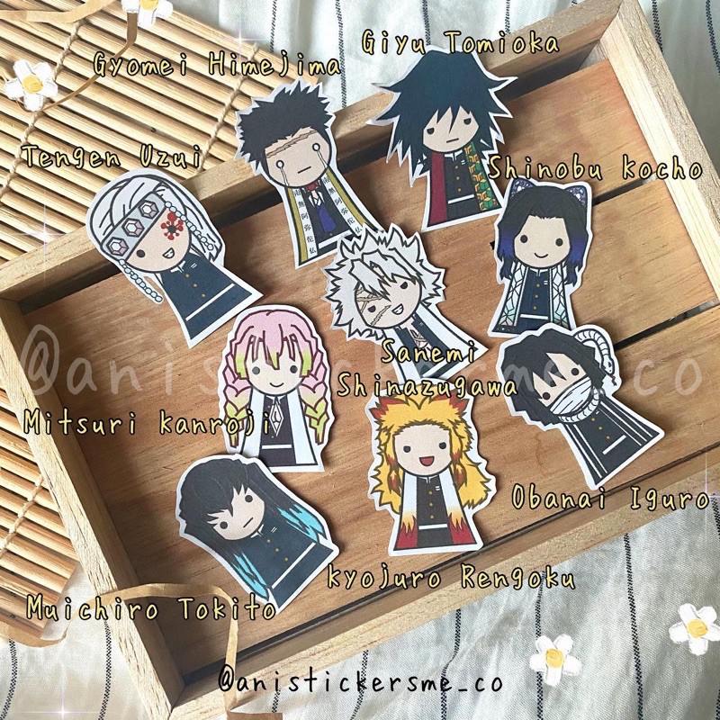 Demon Slayer Stickers [Hashira Pack] *x3 for each character | Shopee ...