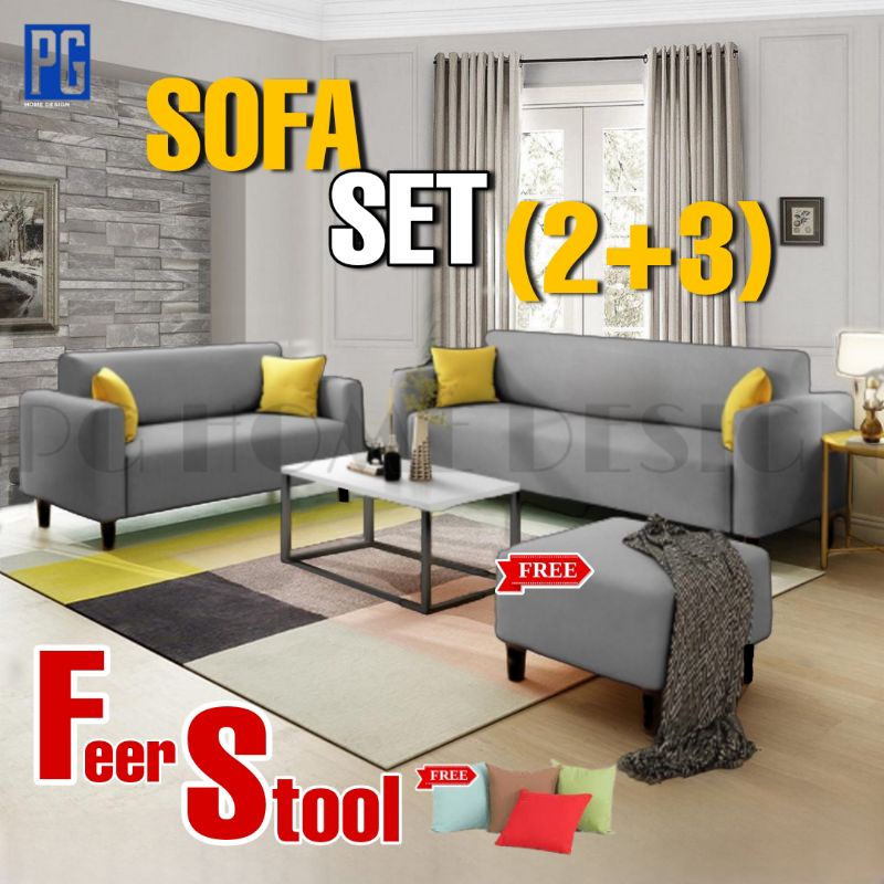 PG HOME READYSTOCK: 2 SEATER / 3 SEATER SOFA/ 2+3 SEATER/SOFA SET FREE ...