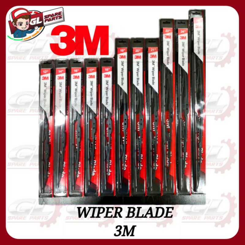 3M™ WIPER BLADE 12" 14" 16" 17" 18" 19" 20" 21" 22" 24" 26" HIGH ...
