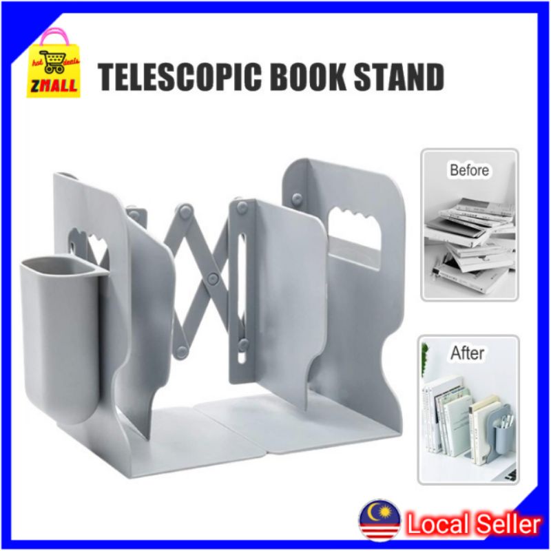 🔥[BEST SELLING]🔥 Book Stand with Pen Holder Desktop by Adjustable Shelf ...