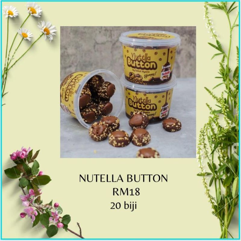 Nutella Button/Biscoff Button/Nutella Pod/Tart Cadbury/Bangkit Cheese ...