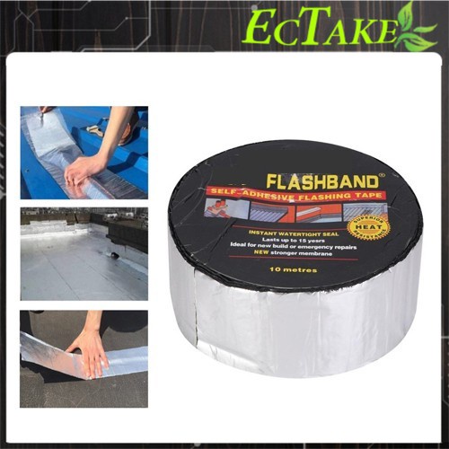 [ECTAKE] 2" x 10m Bitumen Flashing Tape / Gam Atap/ Penampal Zinc ...