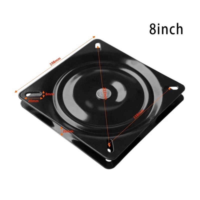 Heavy Duty FULL Steel Ball Swivel Plate Stool Chair Turntable Rotary ...