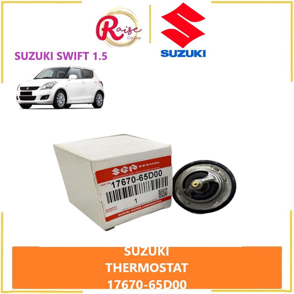 SUZUKI Coolant Thermostat + Sealing Ring for 17670-65D00 Suzuki Swift ...