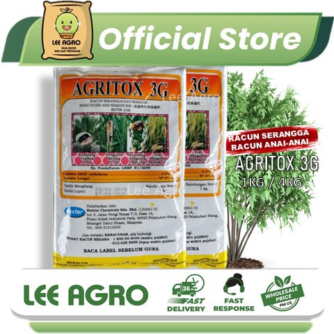 Agritox 3G/DIALOG 5GR(Cabofuran/CARBOSULFAN/FURADAN)Racun Serangga ...