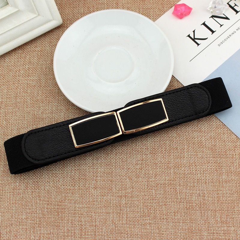 Elastic Women Waistband Lady Belt with Metal Design Lady Belts | Shopee ...