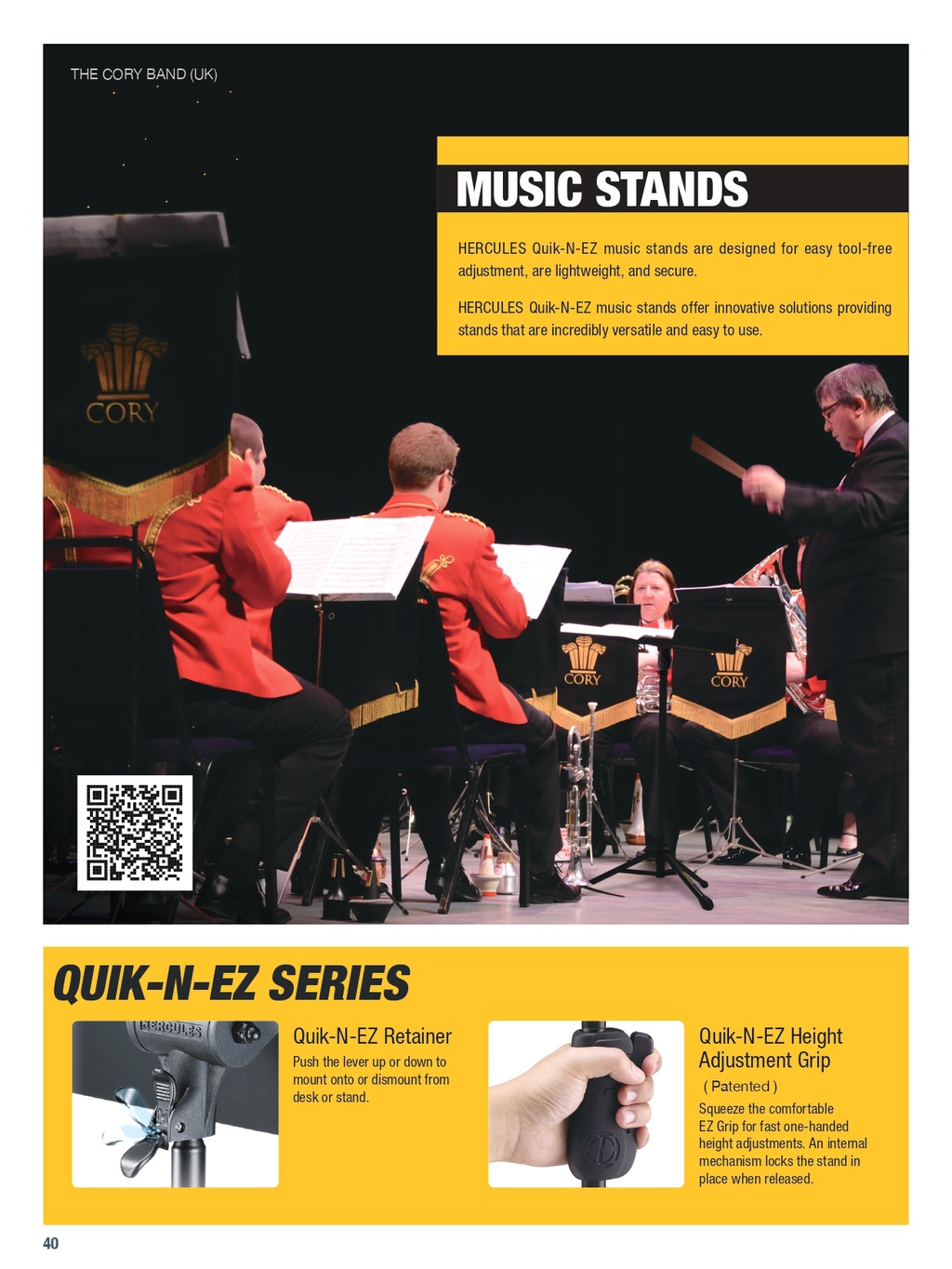 Hercules BS200B PLUS Symphony Stand W/Quick Release Mechanism Music ...