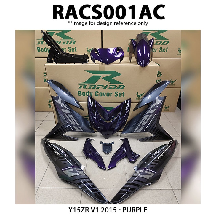 Yamaha Y15 Y15ZR V1 V2 Year 2015 Model Cover Set Sticker Tanam Rapido New | Shopee Malaysia