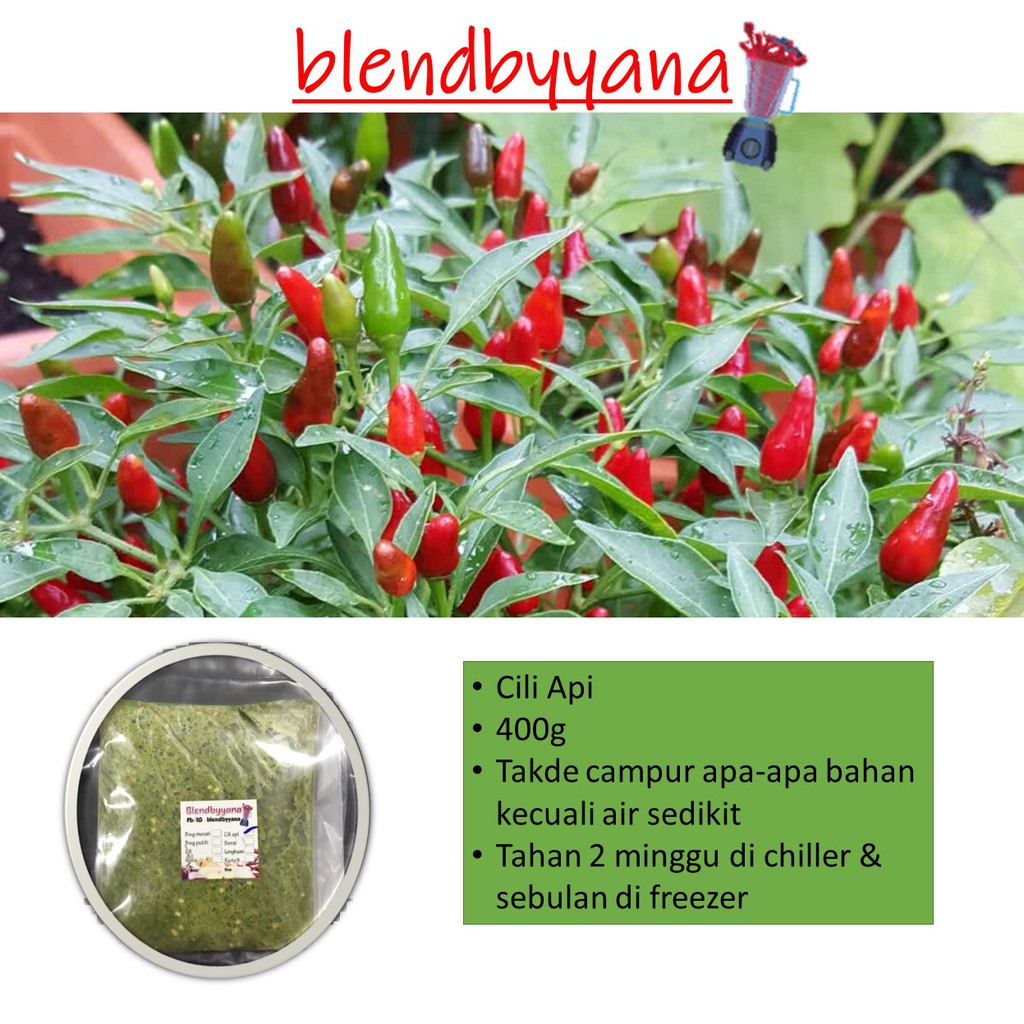 Cili Api Blend / Chili #blendbyyana DELIVERY AREA KLANG VALLEY ONLY ...