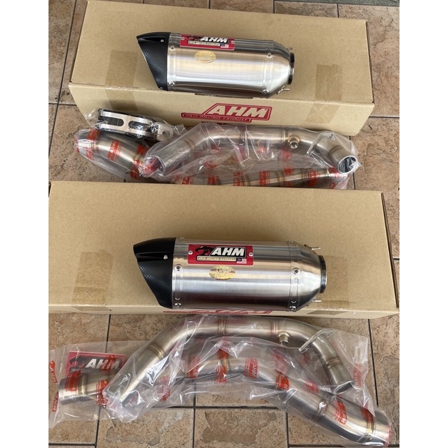 rs150 AHM M3 racing ejos ejox exhaust ekzos muffler 32mm 35mm | Shopee ...