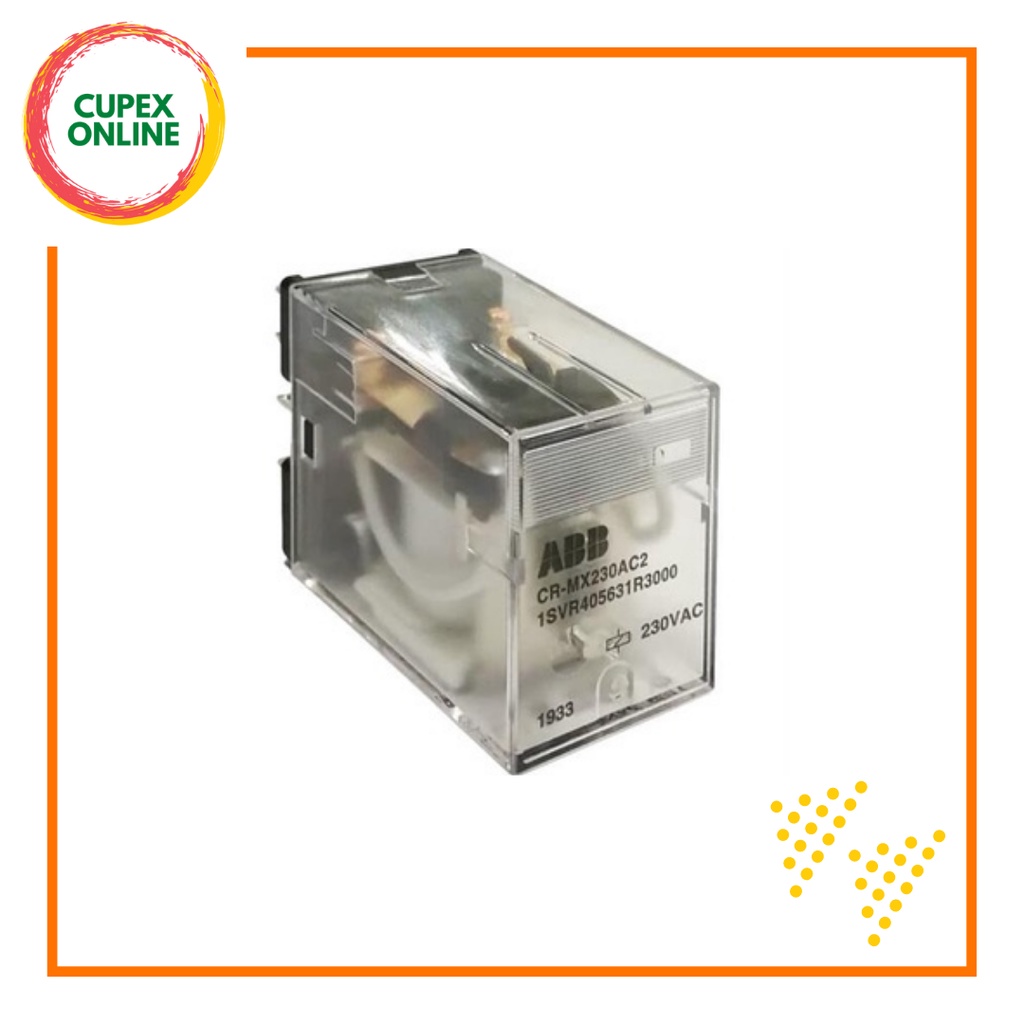 ABB CR-MX230AC2/4 Interface Relay 2c/o or 4c/o (SPDT) output A1-A2 ...