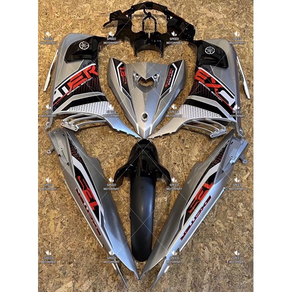 COVER SET LC 135 V6 EXCITER 2021 NEW DESIGN SPECIAL EDITION SILVER ...