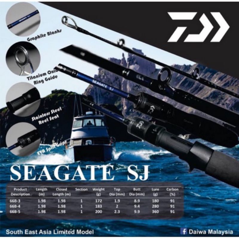 Daiwa Seagate SJ Slow Jigging Rod | Shopee Malaysia