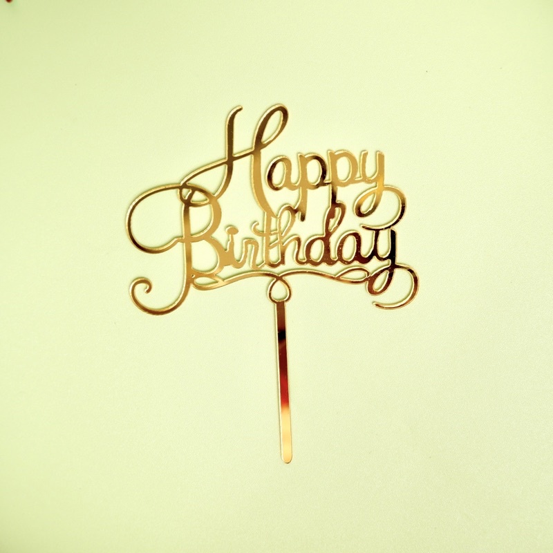 Acrylic BIRTHDAY CAKE TOPPER/HAPPY BIRTHDAY CAKE TOPPER/CAKE TOPPER ...