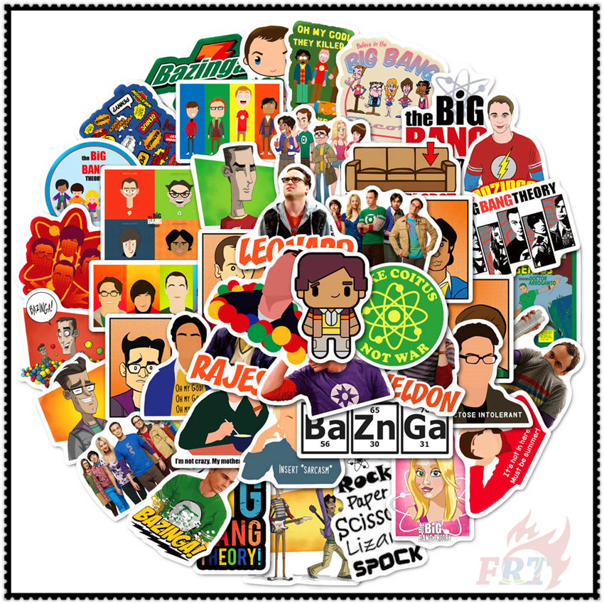 50Pcs/Set The Big Bang Theory Series 02 - CBS TV Shows TBBT Stickers ...