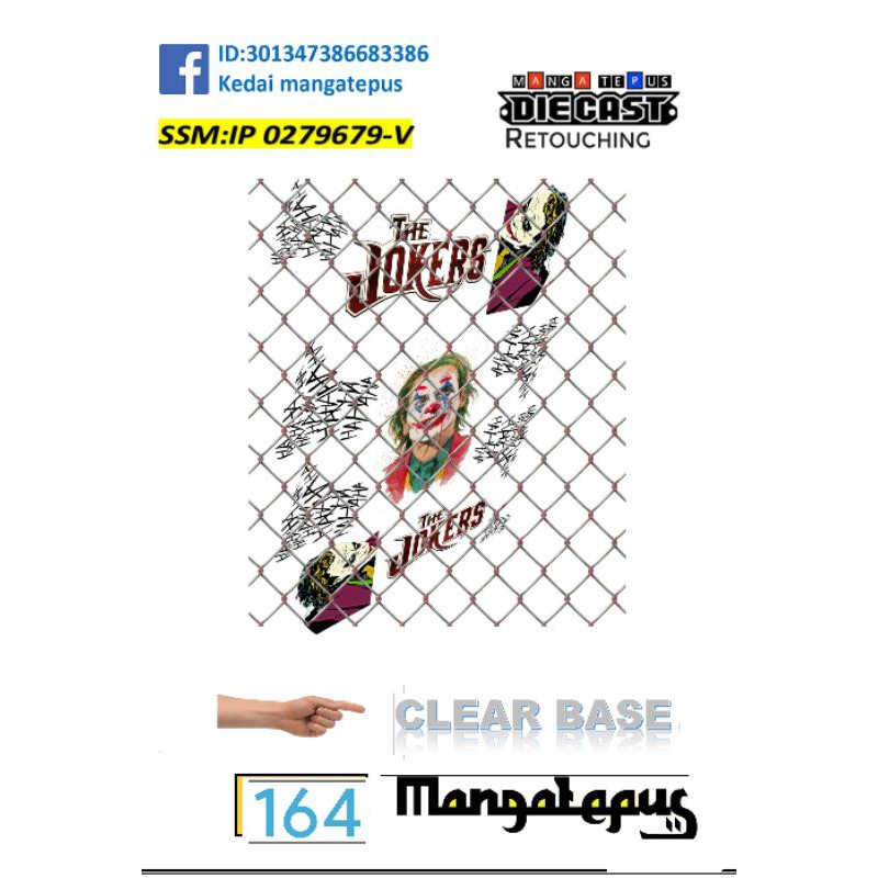 hotwheels tomica decal jokerrr clear base decal 2pcs | Shopee Malaysia