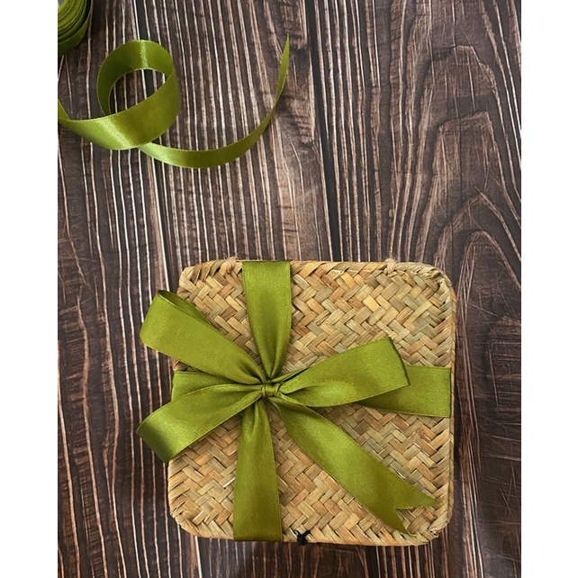 READY STOCK‼️Rattan gift Raya cookie box retro rustic storage makeup ...