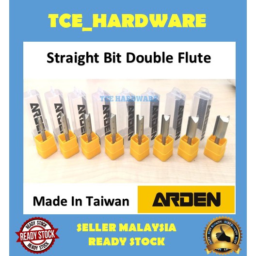 Arden Straight bit double flute professional router bit for wood ...
