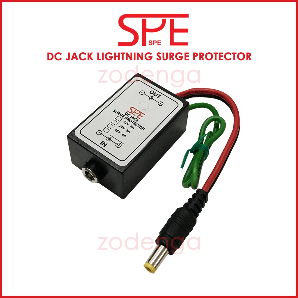 SPE DC Surge Protector with DC Jack Lightning Surge Protector 12V 24V ...