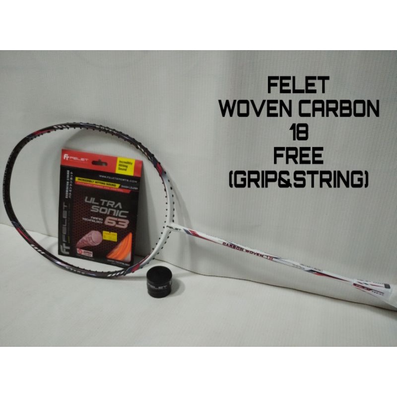 Racket FELET CARBON WOVEN 18 (100% ORIGINAL) | Shopee Malaysia